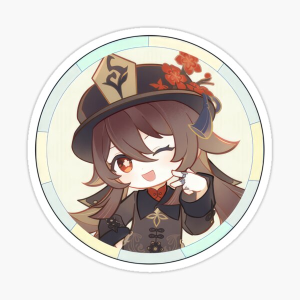 "Hu tao Sticker, Genshin Impact" Sticker by Demray | Redbubble