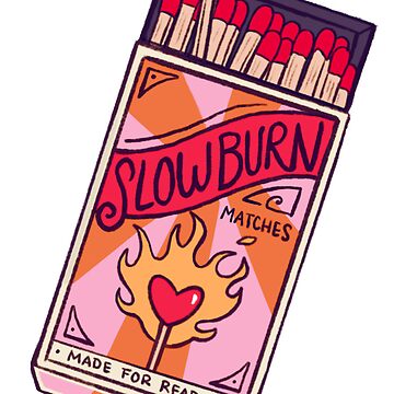 "Slow Burn Bookish Trope | Bookish Stickers | Bookish Merch" Sticker ...