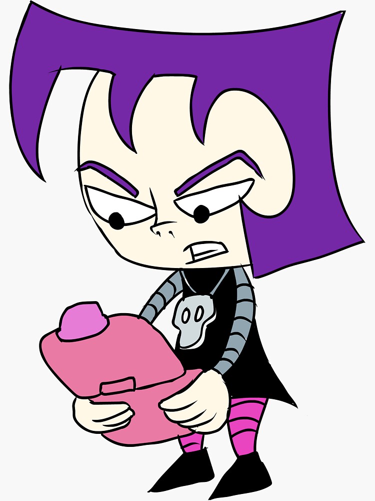 "Gaz Invader Zim" Sticker for Sale by Quistlor | Redbubble