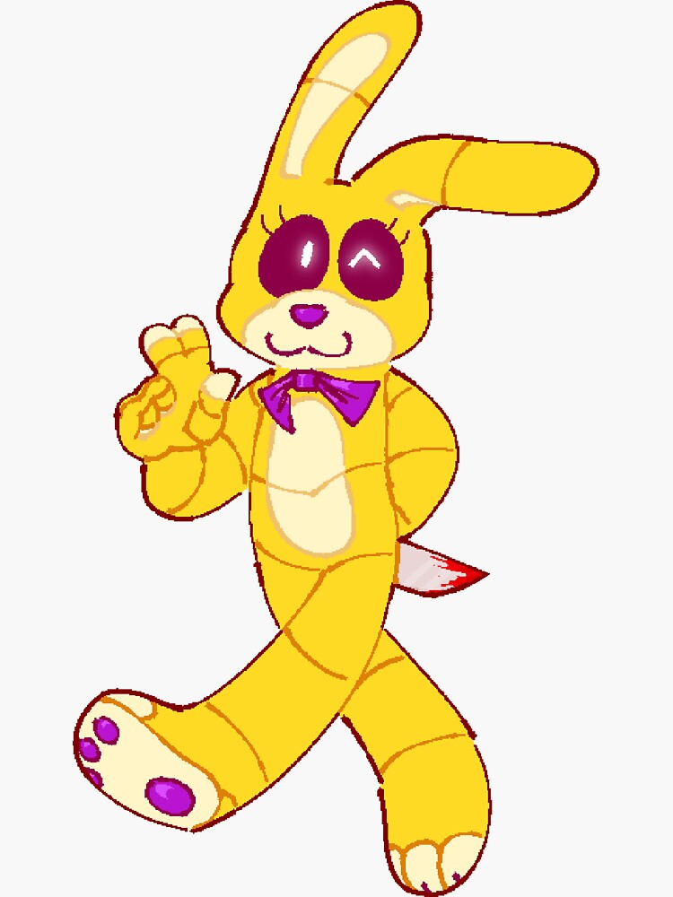 "Spring Bonnie (FNaF)" Sticker for Sale by rattatattata | Redbubble