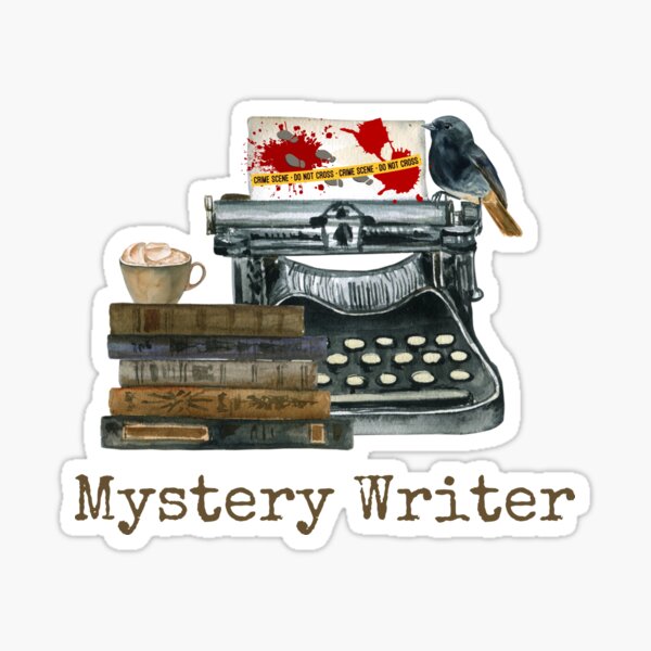 "Mystery Writer " Sticker for Sale by Petthecatshop | Redbubble