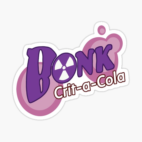 "BONK Crit-a-Cola" Sticker for Sale by joysqueezed-out | Redbubble