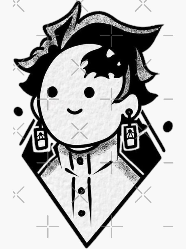 "Cute Tanjirou Demon Slayer " Sticker for Sale by Vanity X | Redbubble