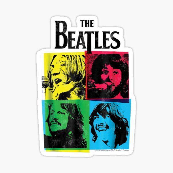 "The Beatles CMYK Beatles 2 T-shirt" Sticker for Sale by Ewa ...