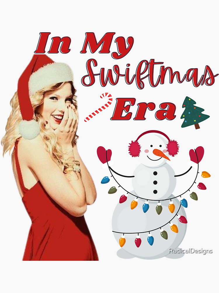 "Merry Swiftmas Taylor Swift Christmas Eras" Sticker for Sale by ...