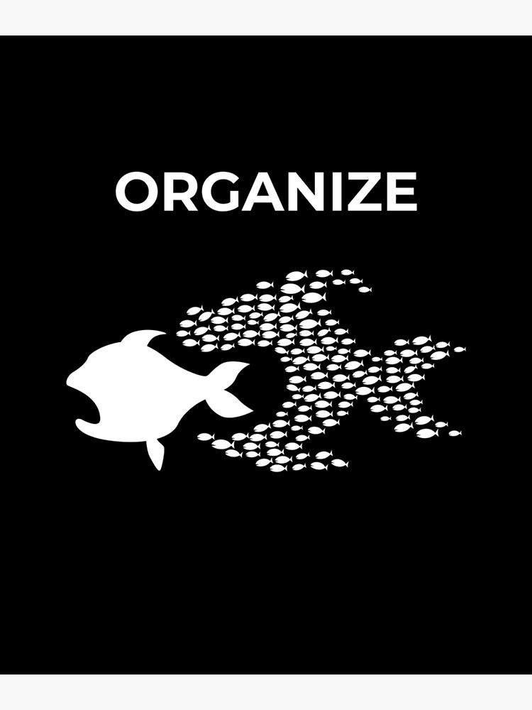 "Organize Labor Union Fish Graphic Solidarity " Poster for Sale by ...
