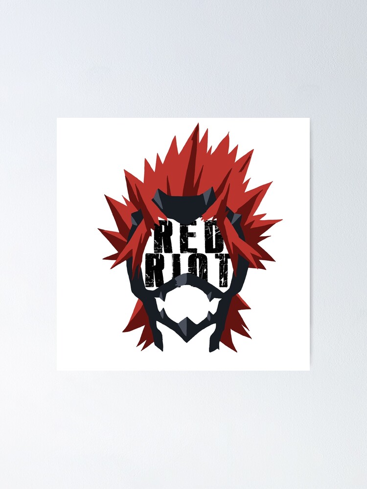Póster «Minimalistic BNHA Kirishima Eijirou Red Riot» de emilybrigidd ...