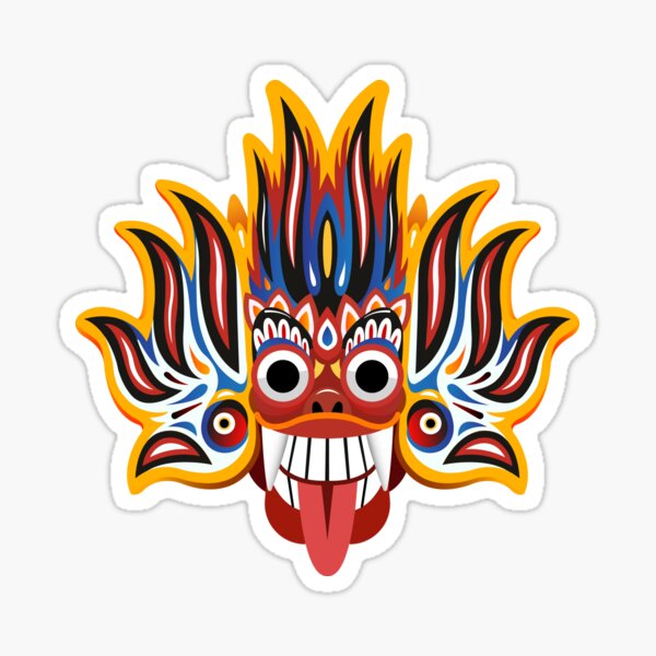"Sri Lanka Yaka, Gini Raksha sleeveless top, sticker, classic t-shirt ...