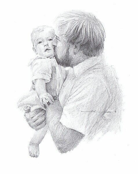 Father And Son Drawing