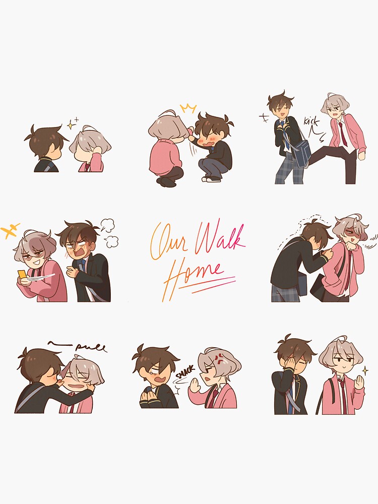 "Aki and Harumi banter pack" Sticker for Sale by furanc0 | Redbubble