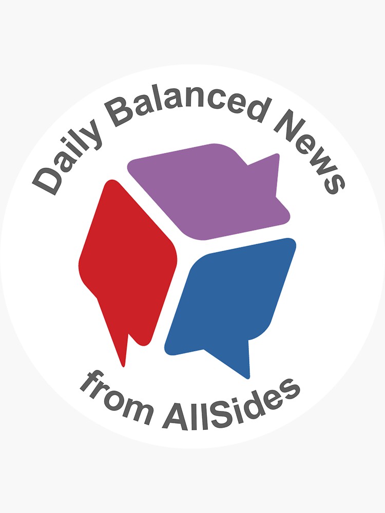 "Daily Balanced News from AllSides Sticker & Magnet" Sticker for Sale ...