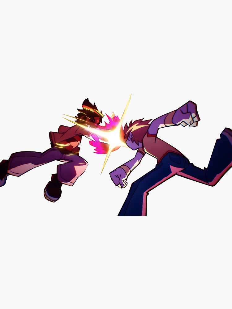 "Scott Pilgrim Matthew Patel Fight" Sticker for Sale by Skeevy | Redbubble