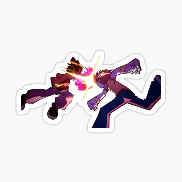 "Scott Pilgrim Matthew Patel Fight" Sticker for Sale by Skeevy | Redbubble