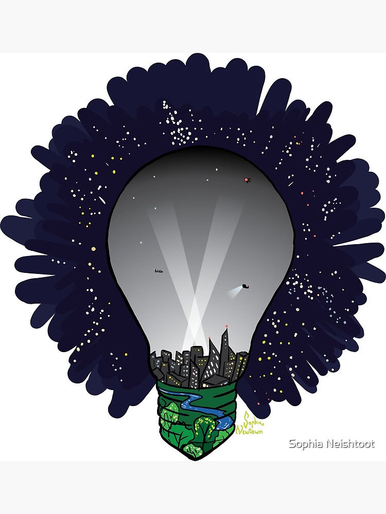 "Light pollution" Poster for Sale by ivrona | Redbubble