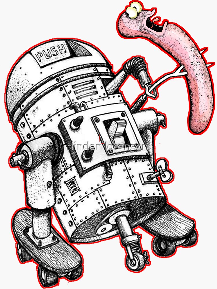 "Mr. Bot" Sticker for Sale by l73orenson8 | Redbubble