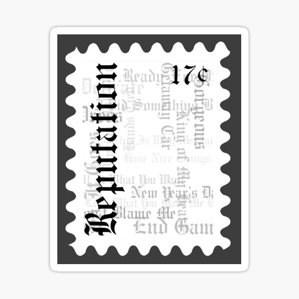 "Reputation Postage Stamp" Sticker for Sale by annikab16 | Redbubble