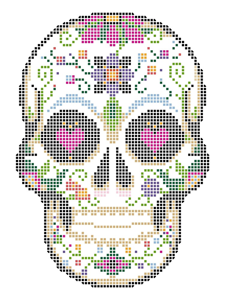 "Create a Real Stitchery - Pixel Art - Day of the Dead, Cinco de Mayo ...