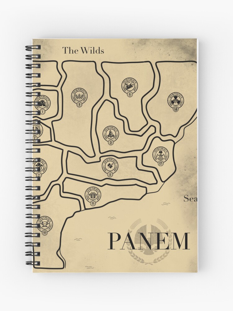 The Hunger Games map of Panem with all Districts | Poster - masla.mk