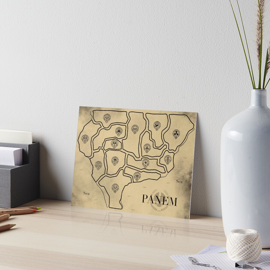 "The Hunger Games map of Panem with all Districts" Poster for Sale by ...