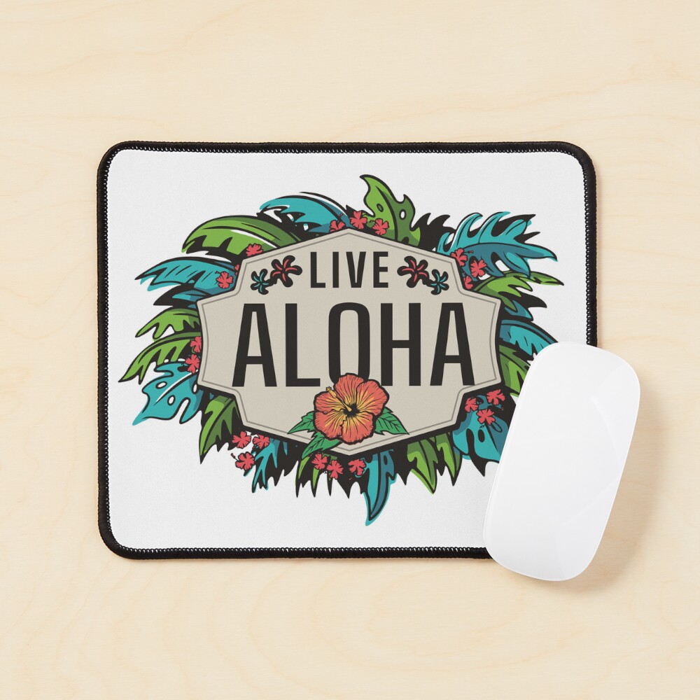 "Live Aloha" Sticker for Sale by MizMartini | Redbubble