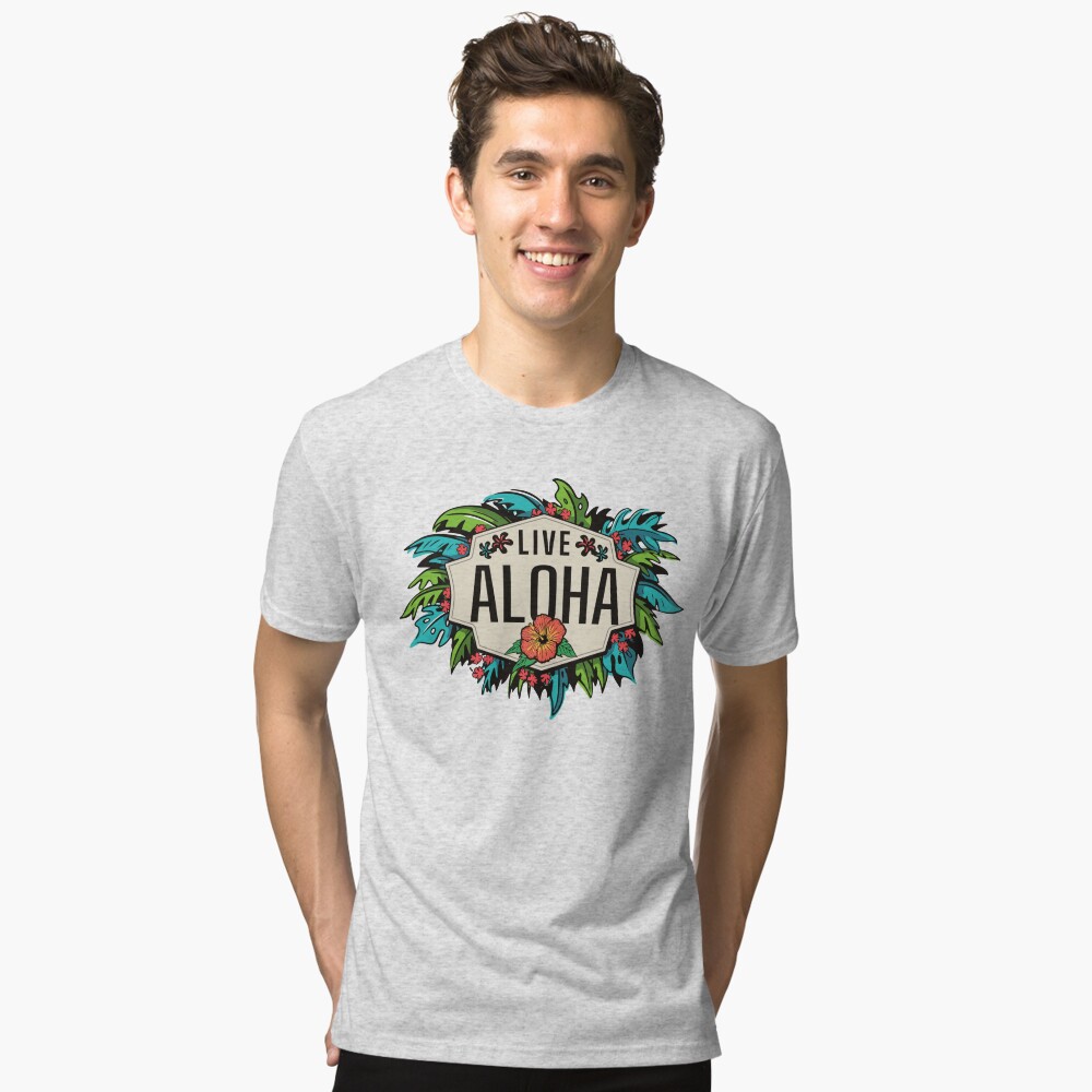 "Live Aloha" Sticker for Sale by MizMartini | Redbubble