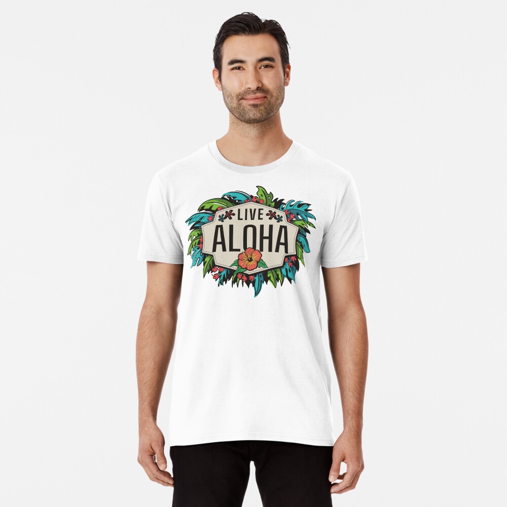 "Live Aloha" Sticker for Sale by MizMartini | Redbubble