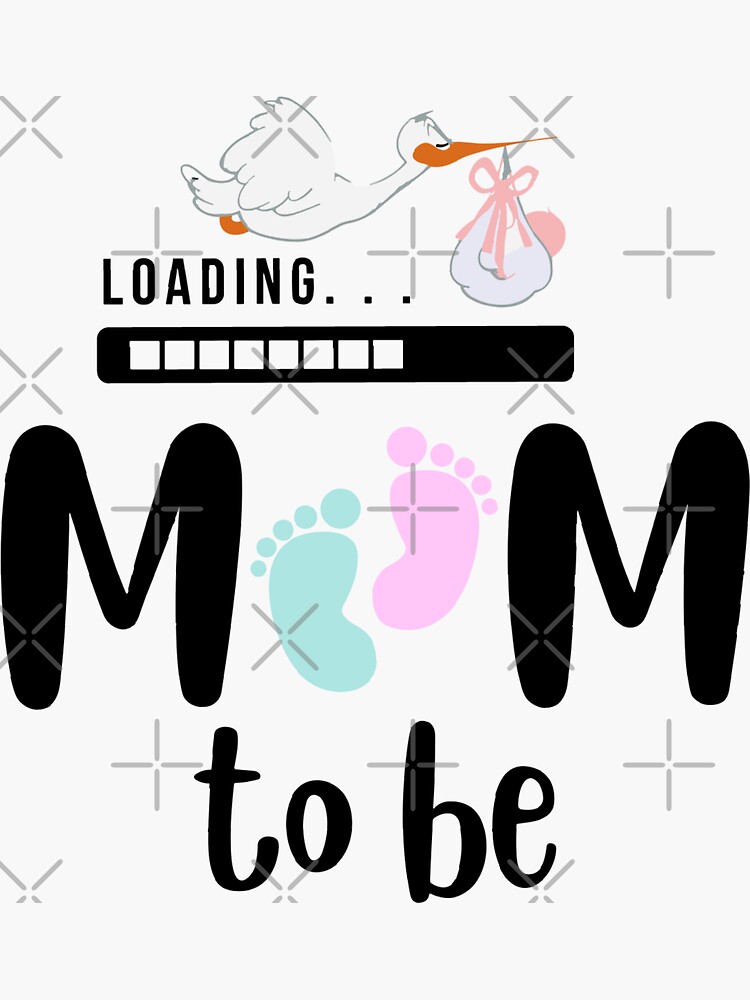 "Mom to be Loading: Whimsical Pregnancy Announcement T-Shirt gift idea ...