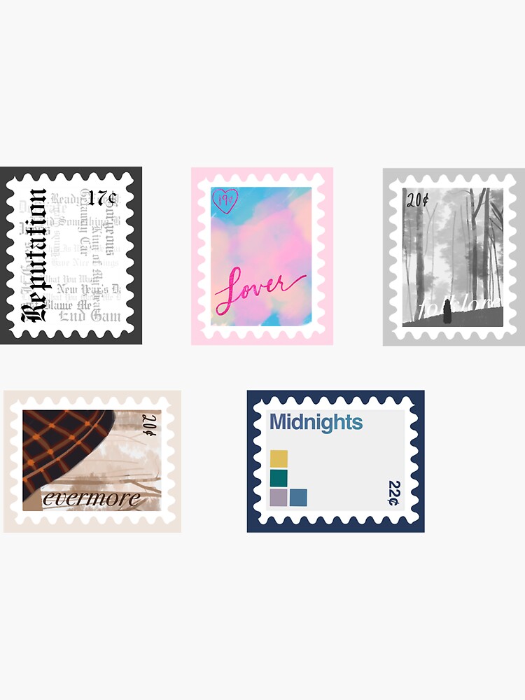 "Taylor Swift Postage Stamp Set 2" Sticker for Sale by annikab16 ...