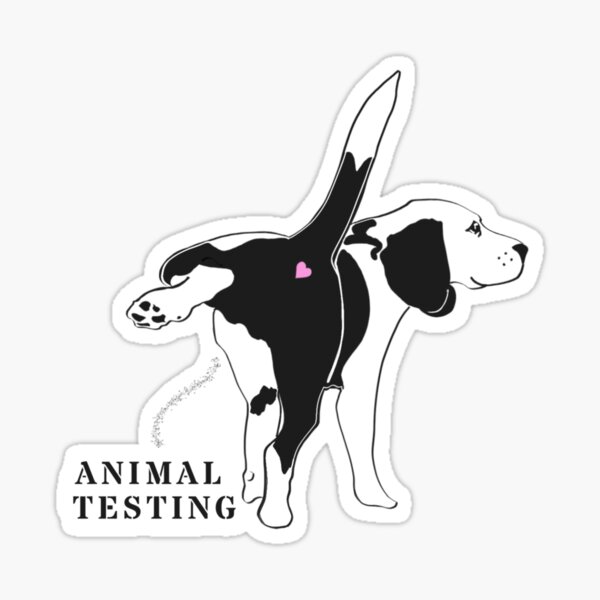 "beagle animal testing" Sticker for Sale by Soaringbeagle | Redbubble