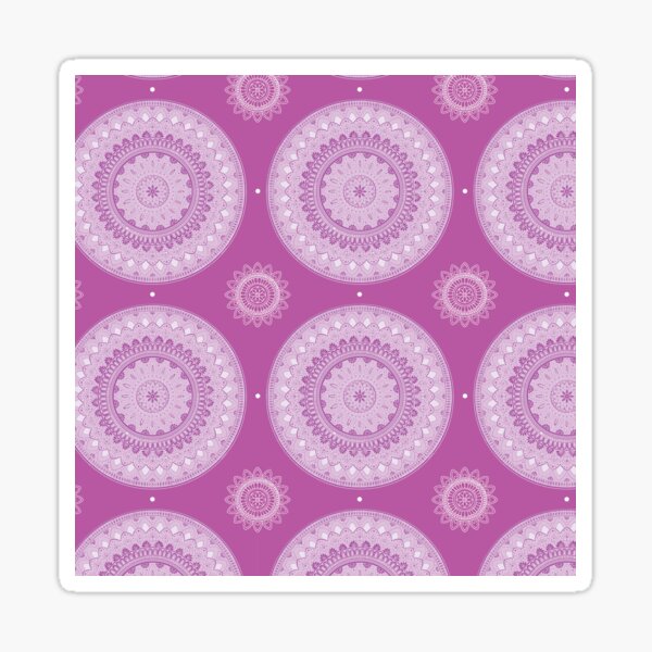 "Pink Intricate Mandalas" Sticker for Sale by ink-intricates | Redbubble