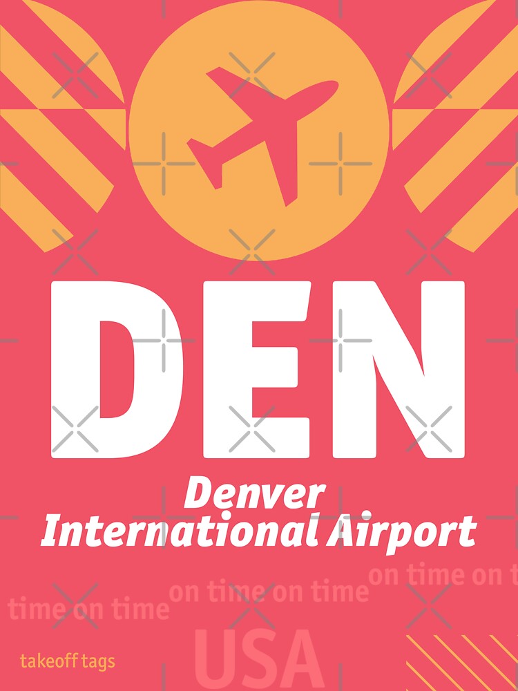 "DEN Denver International airport " Sticker for Sale by Aviators ...