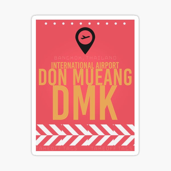 "DMK Don Mueang airport" Sticker by Aviators | Redbubble