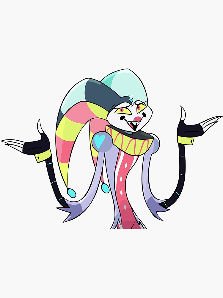 "Helluva Boss Fizzarolli" Sticker for Sale by artisanbaguette | Redbubble