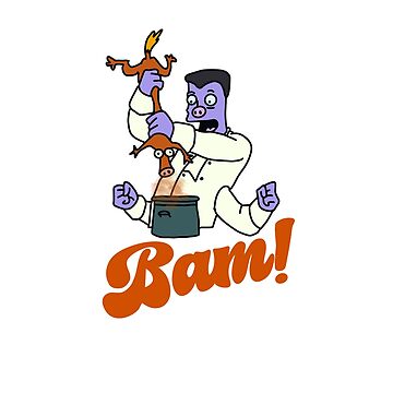"Elzar Bam!" Sticker for Sale by RyallDesign | Redbubble