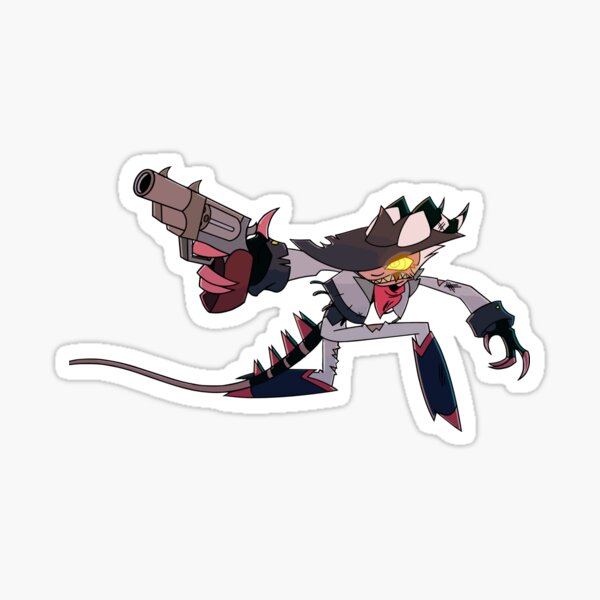 "Helluva Boss Striker" Sticker for Sale by artisanbaguette | Redbubble