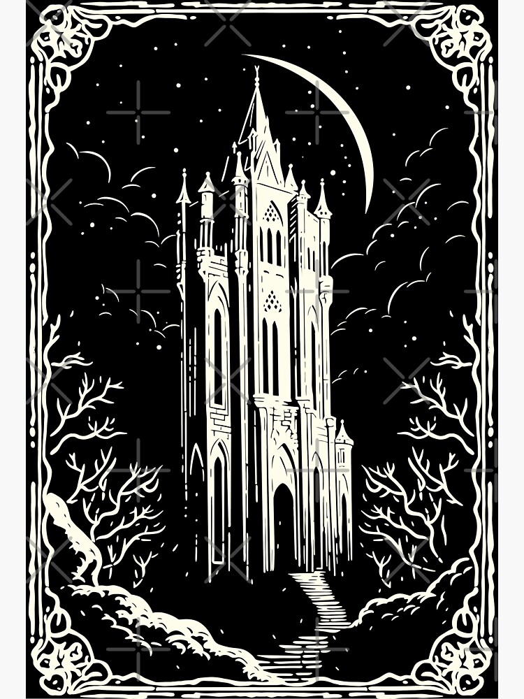 "Gothic Dracula Castle" Sticker for Sale by daianaart | Redbubble