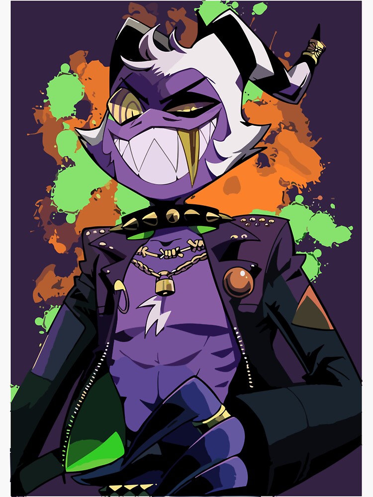 "Helluva Boss Striker" Sticker for Sale by artisanbaguette | Redbubble