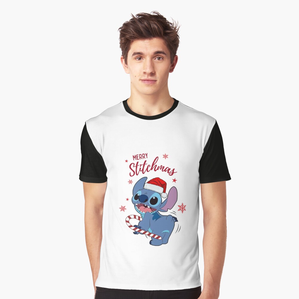 "Merry Stitchmas Stitch fan art" Sticker for Sale by Scenic | Redbubble
