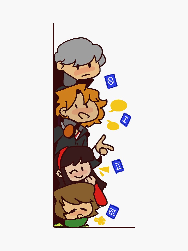 "[Persona 4] Investigation Team Starter Stack Sticker" Sticker for Sale ...