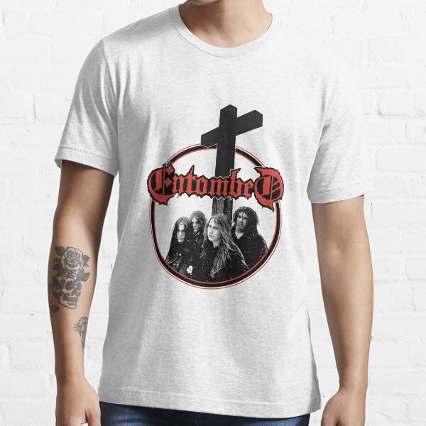 "ENTOMBED - T-SHIRT, LEFT HAND CROSS" Essential T-Shirt for Sale by ...
