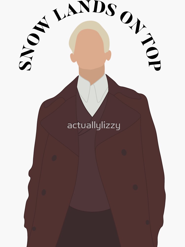 "coriolanus snow snow lands on top quote" Sticker for Sale by ...