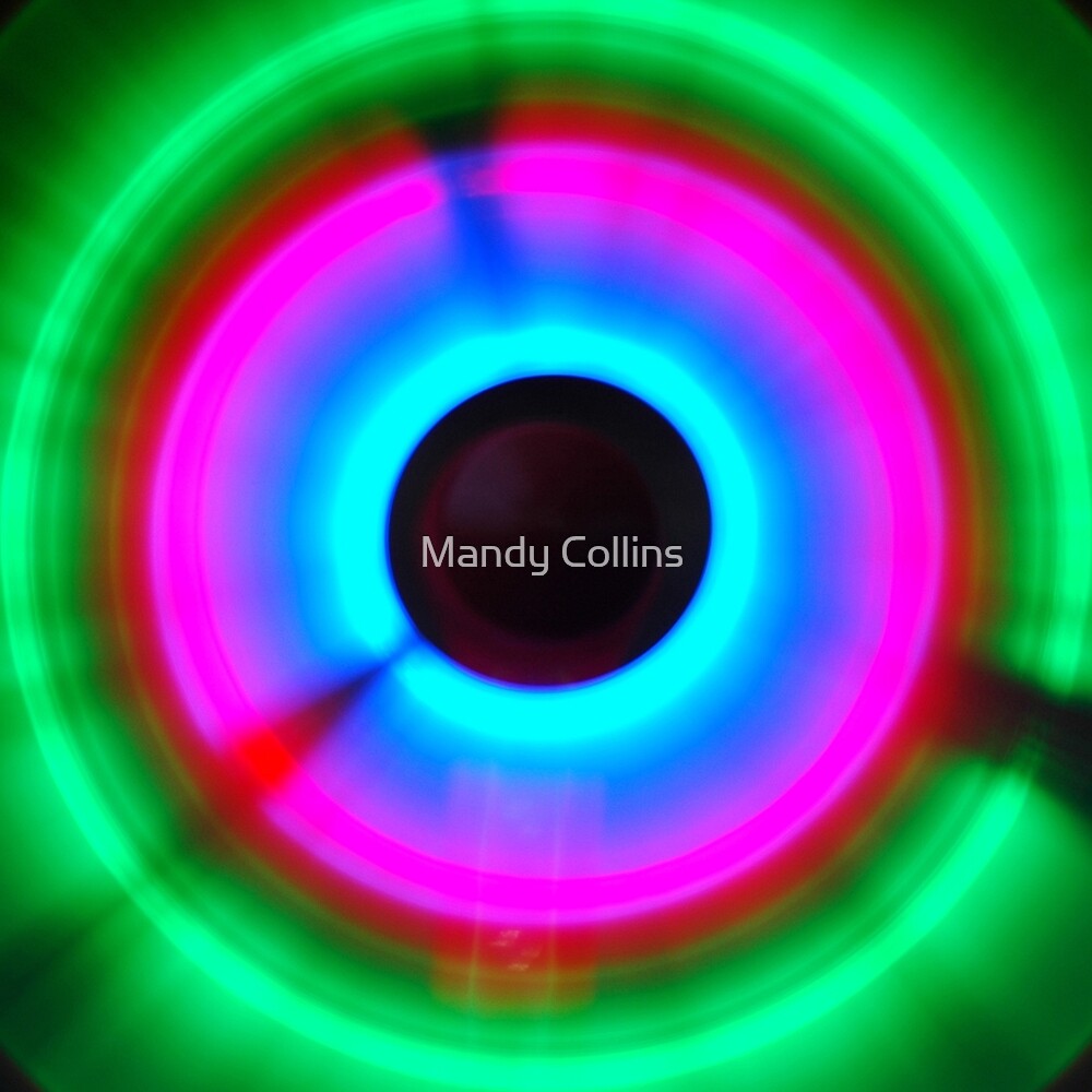 "Neon Spin" by Mandy Collins | Redbubble