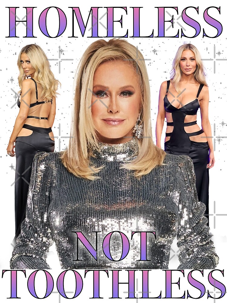 "HOMELESS NOT TOOTHLESS" Poster for Sale by Elizabeth Clemence | Redbubble