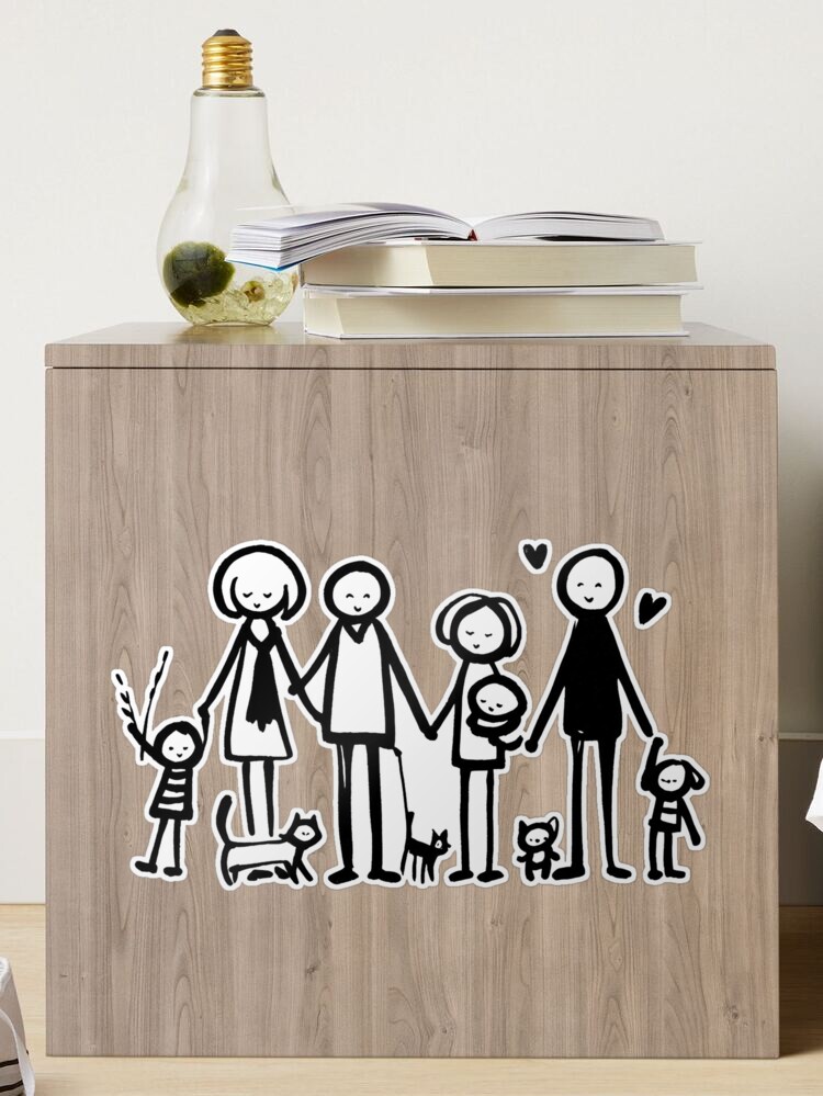 Stick Family Of 3