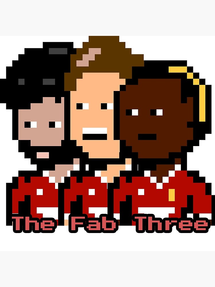 "The Fab Three LFC (Pixel)" Art Print for Sale by Nintenjacko | Redbubble