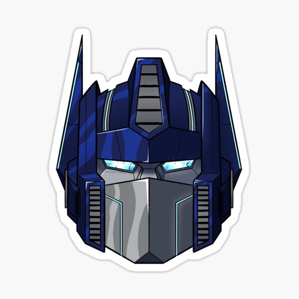 "Optimus Sticker Design" Sticker for Sale by EefsMecha | Redbubble