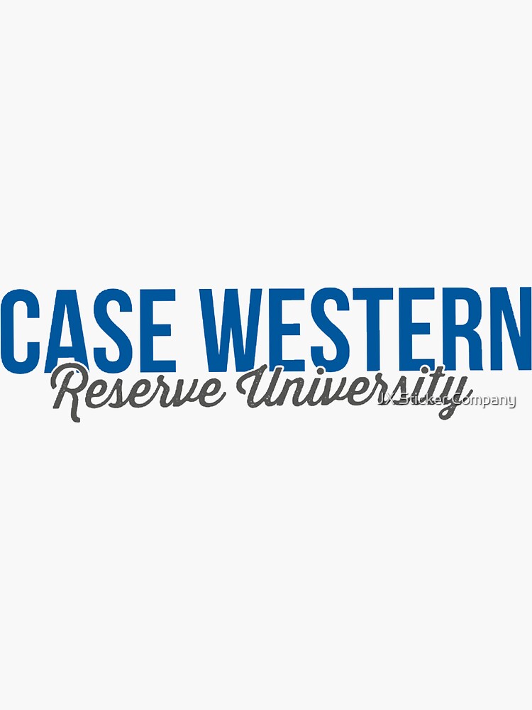 "cwru 01" Sticker for Sale by j1448 | Redbubble