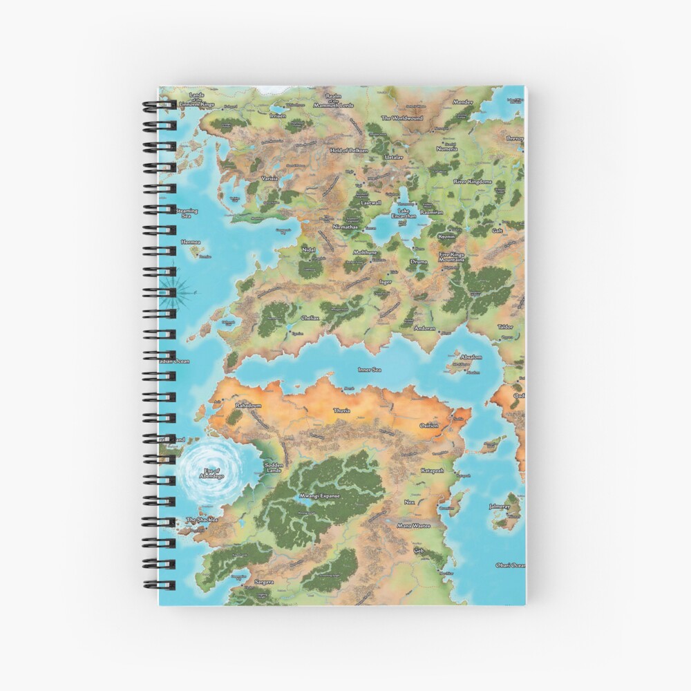 "Pathfinder: Golarion The Inner Sea Map" Canvas Print for Sale by ...