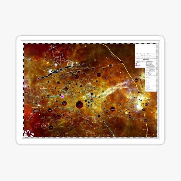 "Dungeons and Dragons: Spelljammer Wildspace Map" Sticker for Sale by ...