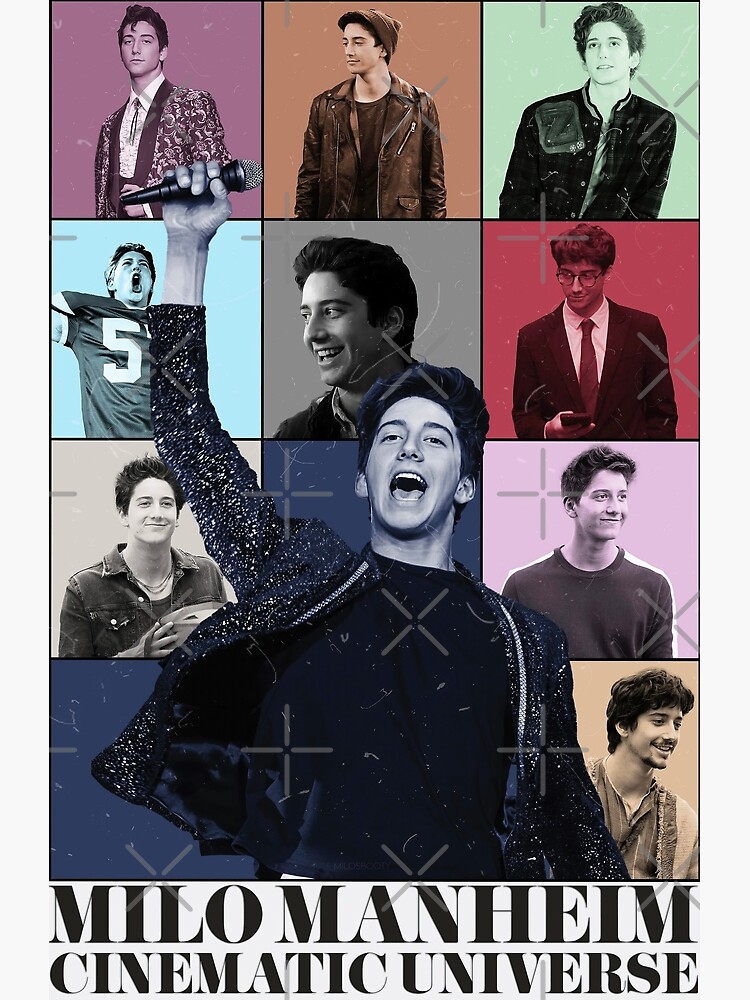 "Milo Manheim Cinematic Universe (Eras tour style)" Poster for Sale by ...